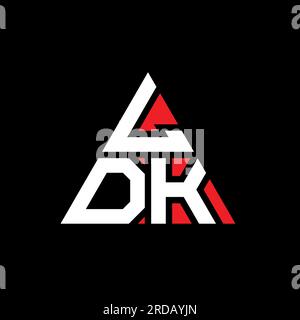 LDK triangle letter logo design with triangle shape. LDK triangle logo ...