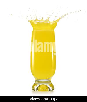 Orange Juice Exploding and Splashing on Black Background Stock Photo ...