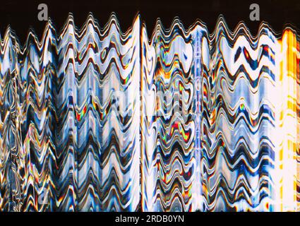 Signal error glitch vhs distorted screen digital Stock Photo - Alamy
