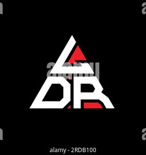 LDR triangle letter logo design with triangle shape. LDR triangle logo ...