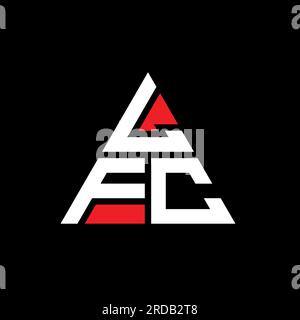 LFC triangle letter logo design with triangle shape. LFC triangle logo ...