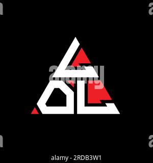 LOL triangle letter logo design with triangle shape. LOL triangle logo ...