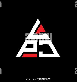 LPJ triangle letter logo design with triangle shape. LPJ triangle logo ...
