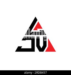 LJV triangle letter logo design with triangle shape. LJV triangle logo ...