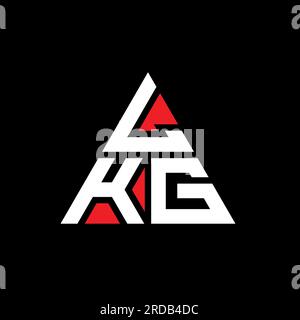 LKG triangle letter logo design with triangle shape. LKG triangle logo ...