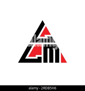 LLM triangle letter logo design with triangle shape. LLM triangle logo ...