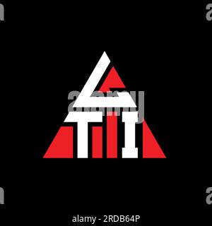LTI triangle letter logo design with triangle shape. LTI triangle logo ...