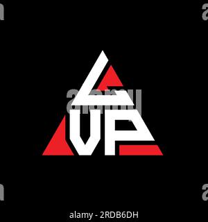 LVP triangle letter logo design with triangle shape. LVP triangle logo ...