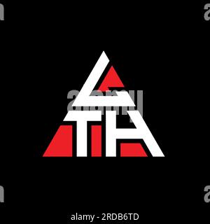 LTH triangle letter logo design with triangle shape. LTH triangle logo ...
