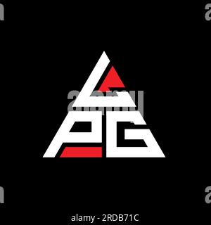 LPG triangle letter logo design with triangle shape. LPG triangle logo ...