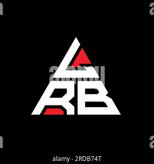 LRB triangle letter logo design with triangle shape. LRB triangle logo ...