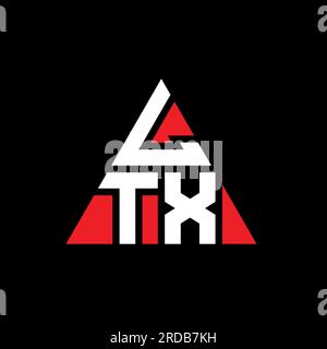 LTX triangle letter logo design with triangle shape. LTX triangle logo ...