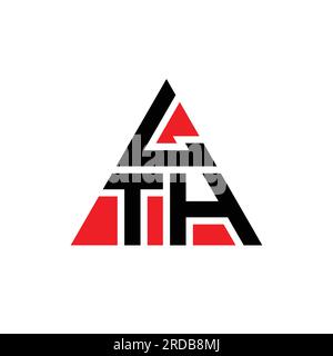 LTH triangle letter logo design with triangle shape. LTH triangle logo ...