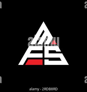 MFS triangle letter logo design with triangle shape. MFS triangle logo ...
