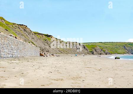 Uncrowded beach at Aberdaron, Llyn Peninsula, North Wales Stock Photo ...