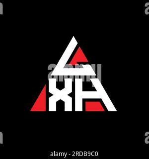 LXH triangle letter logo design with triangle shape. LXH triangle logo ...