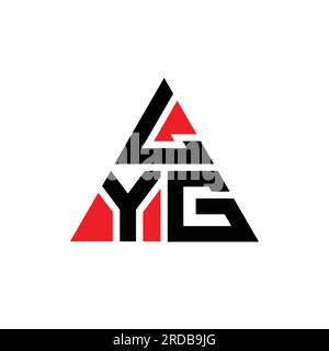 LYG triangle letter logo design with triangle shape. LYG triangle logo ...