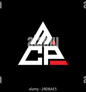 MCP triangle letter logo design with triangle shape. MCP triangle logo ...