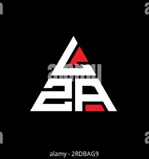 LZA triangle letter logo design with triangle shape. LZA triangle logo ...