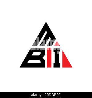 MBI triangle letter logo design with triangle shape. MBI triangle logo ...