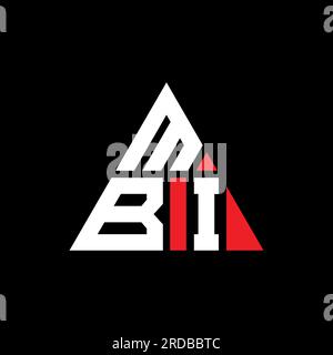 MBI triangle letter logo design with triangle shape. MBI triangle logo ...