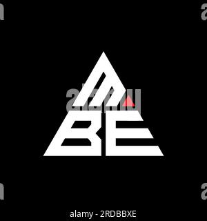 MBE triangle letter logo design with triangle shape. MBE triangle logo ...