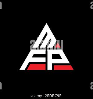 MFP triangle letter logo design with triangle shape. MFP triangle logo ...