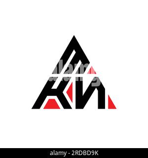 MKN triangle letter logo design with triangle shape. MKN triangle logo ...