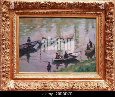 Fishermen on the Seine near Poissy, 1882 by Oscar-Claude Monet (14 ...