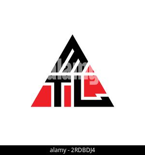 MTL triangle letter logo design with triangle shape. MTL triangle logo ...