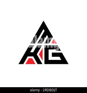 MKG triangle letter logo design with triangle shape. MKG triangle logo ...