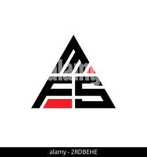 MFS triangle letter logo design with triangle shape. MFS triangle logo ...