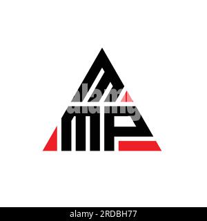MMP triangle letter logo design with triangle shape. MMP triangle logo ...
