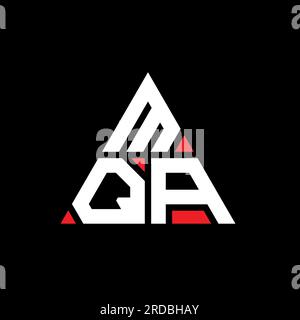 MQA triangle letter logo design with triangle shape. MQA triangle logo ...
