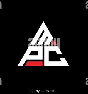MPC triangle letter logo design with triangle shape. MPC triangle logo design monogram. MPC ...