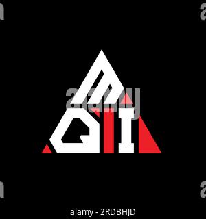 MQI triangle letter logo design with triangle shape. MQI triangle logo ...