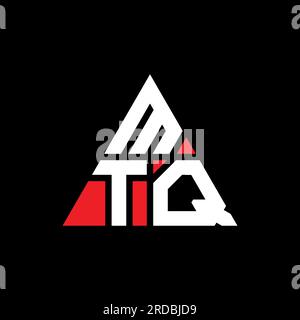 MTQ triangle letter logo design with triangle shape. MTQ triangle logo ...