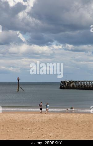 Blyth Pier and Lighthouse, Northumberland Stock Photo - Alamy
