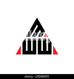 MWW triangle letter logo design with triangle shape. MWW triangle logo ...