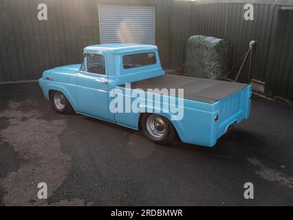 lowered Ford F100 classic American pick up truck Stock Photo - Alamy