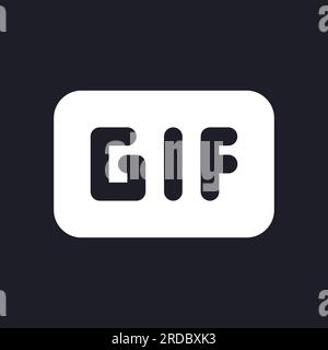 GIF black glyph ui icon Stock Vector Image & Art - Alamy