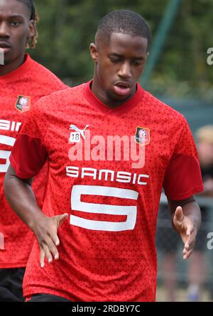 Wilson Samaké of Stade Rennais during the football Amical 2023 between ...