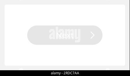 Inactive next step button UI element template Stock Vector Image & Art ...