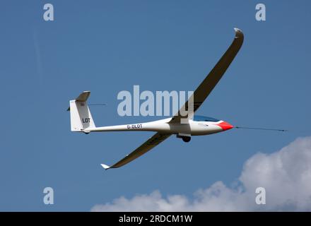 A Glasflugel 304 Shark glider at a private airfield West Sussex Stock ...