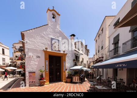 Church building Ermita del Santo Cristo de la Vera Cruz, in the center ...