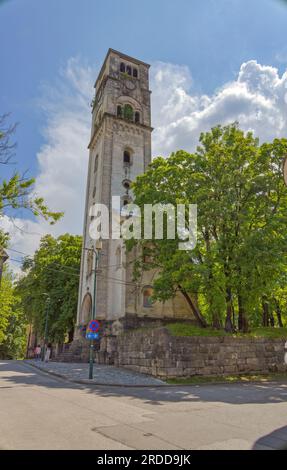 Panorama of Bihac City Center and St. Anthony's Church Tower Stock ...