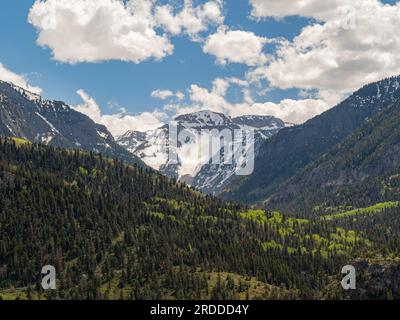Sunny view of landscape around Ouray at Colorado Stock Photo - Alamy