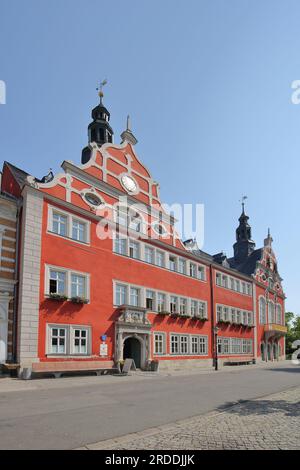 germany,thuringia,arnstadt,city,houses,streets,neideckturm,neues palais ...