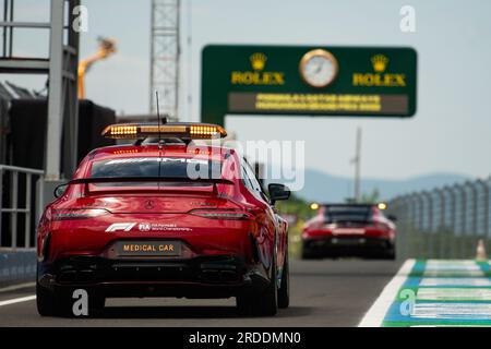 Budapest, Hungary - 20 JULY 2023, The APX GP car being prepared for ...