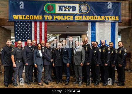 Tania Kinsella, Alvin Kass, Mayor Eric Adams, Edward Caban, Michael ...